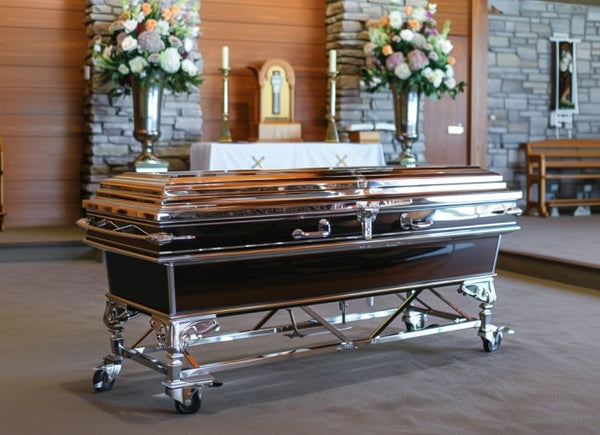 Elegant Casket Decorations - Embroidery and Decals - Solace Caskets