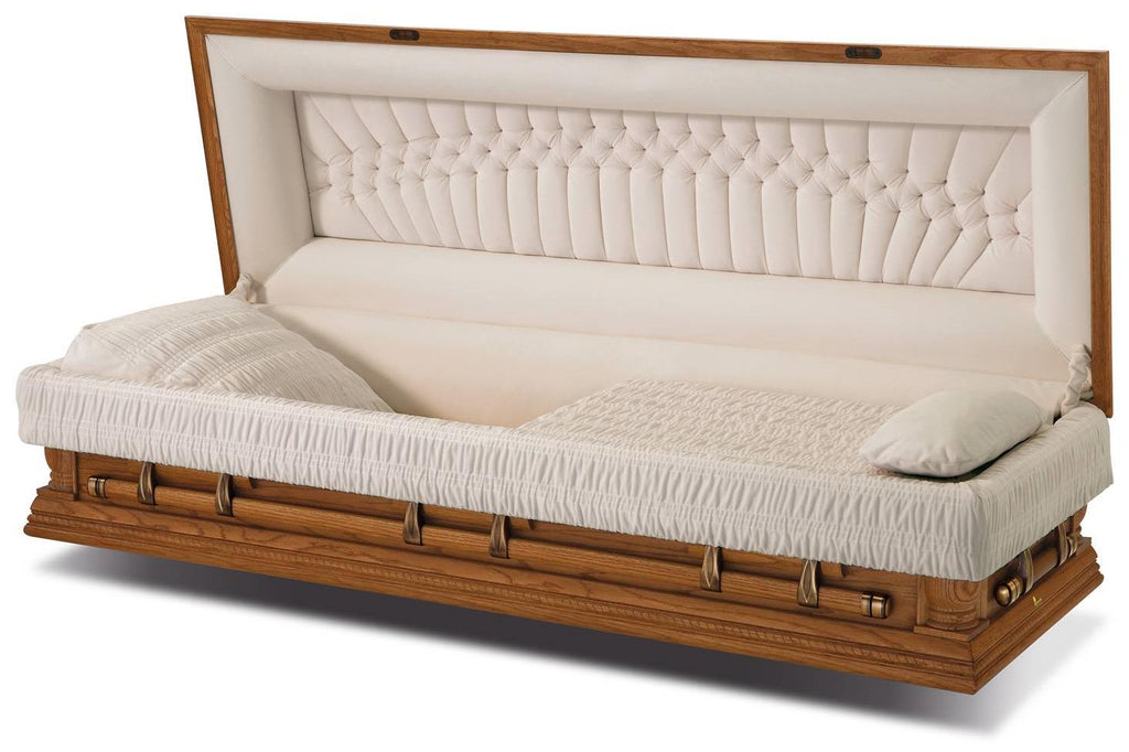 Batesville Barkley Solid Oak Full Couch Casket – Solace Caskets