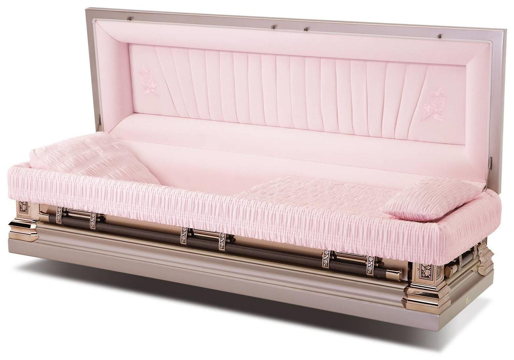Batesville Tapestry Rose 32 Oz. Solid Copper Full Couch Casket – Solace ...