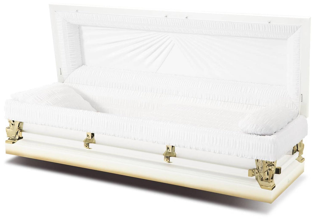 Batesville Ivory Gold Full Couch Steel Casket – Solace Caskets