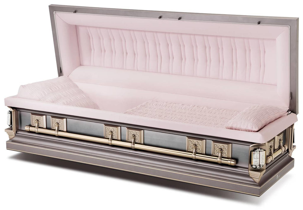 Batesville Golden Rose Stainless Steel Full Couch Casket – Solace Caskets