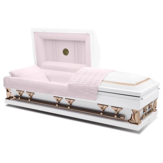 Batesville Antique Primrose 28" Half Couch Steel Casket – Solace Caskets