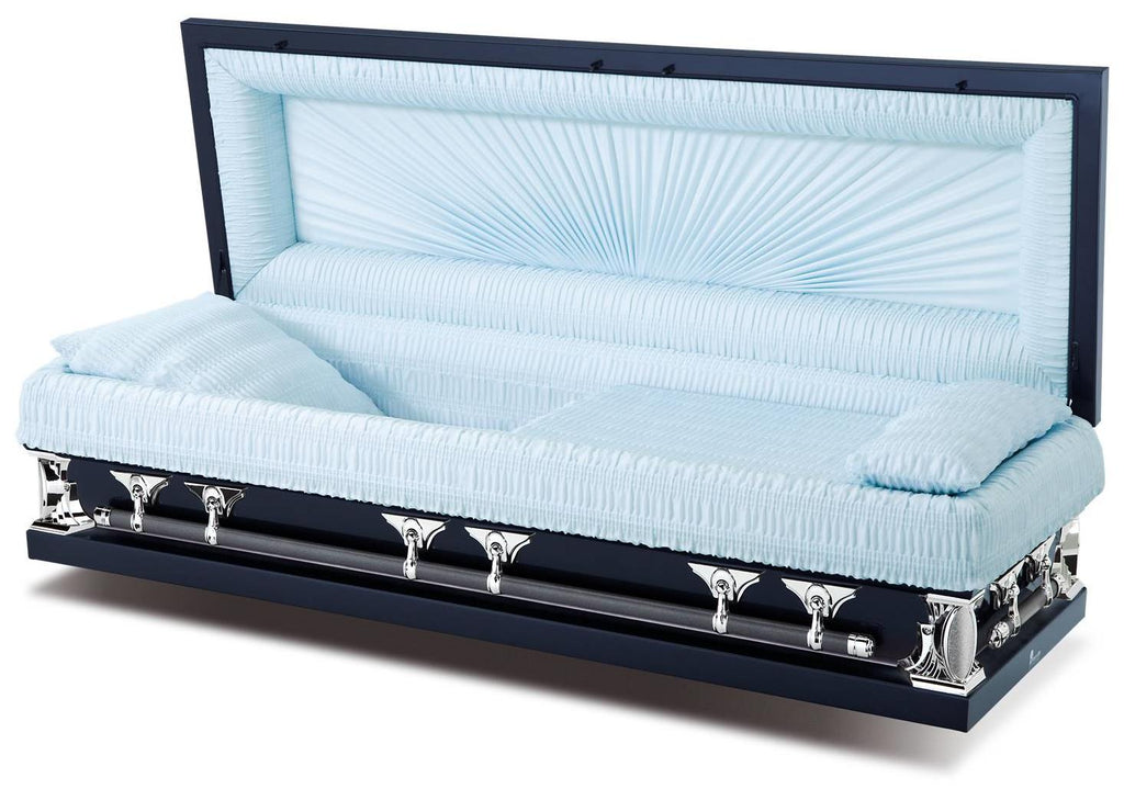 Batesville Antique Blue 28" Full Couch Casket – Solace Caskets