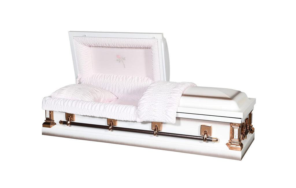 Solace Promise Rose Half Couch Steel Casket – Solace Caskets