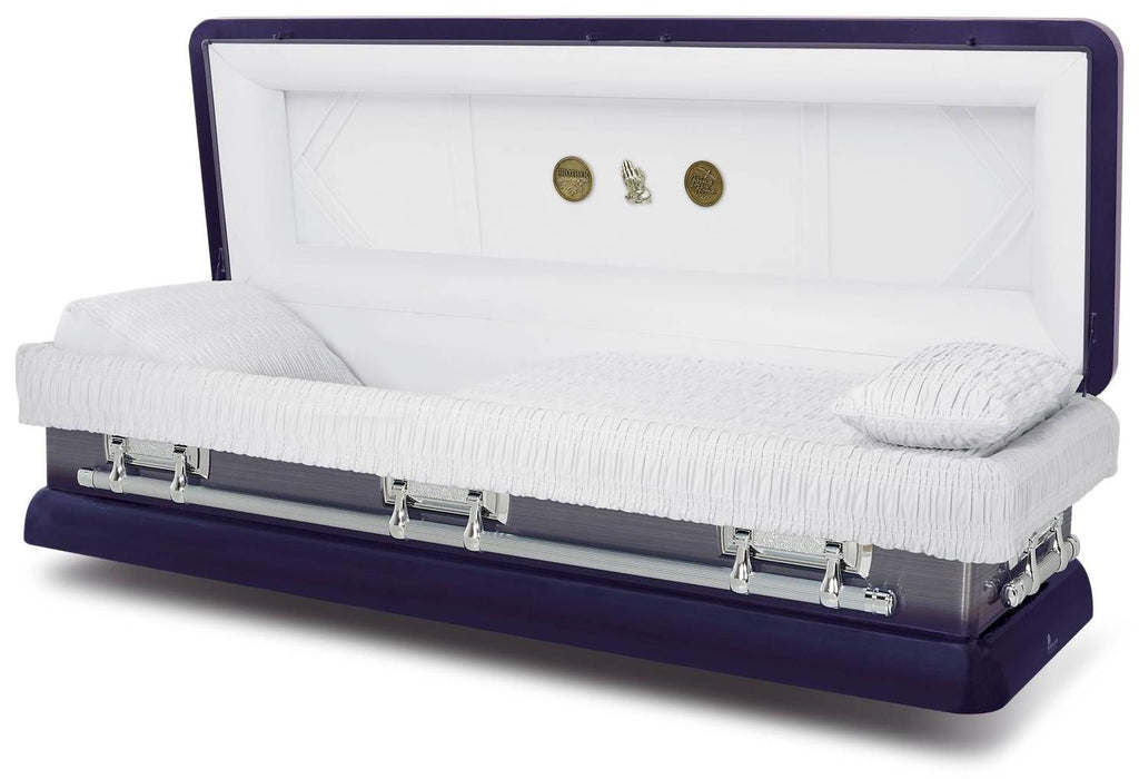 Batesville Indigo Blue Full Couch Casket – Solace Caskets