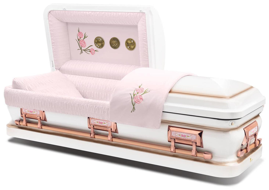 Batesville Primrose 32 Oz. Solid Bronze Half Couch Casket – Solace Caskets
