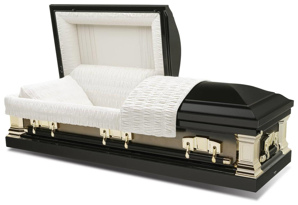 Batesville Vega Onyx Half Couch Steel Casket – Solace Caskets