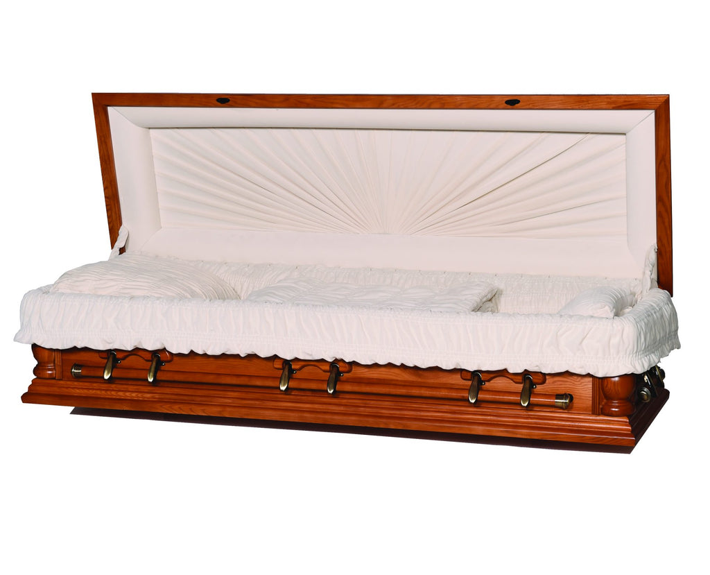 Cleveland Ash Full Couch Casket – Solace Caskets