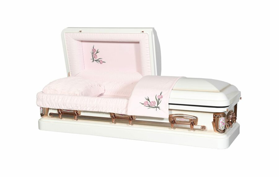 Primrose Half Couch Steel Casket – Solace Caskets
