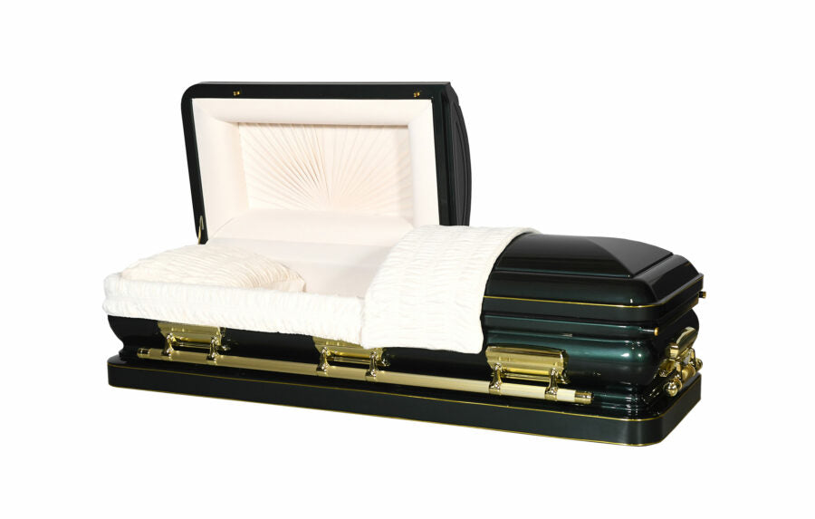 Dartmouth Half Couch Steel Casket – Solace Caskets