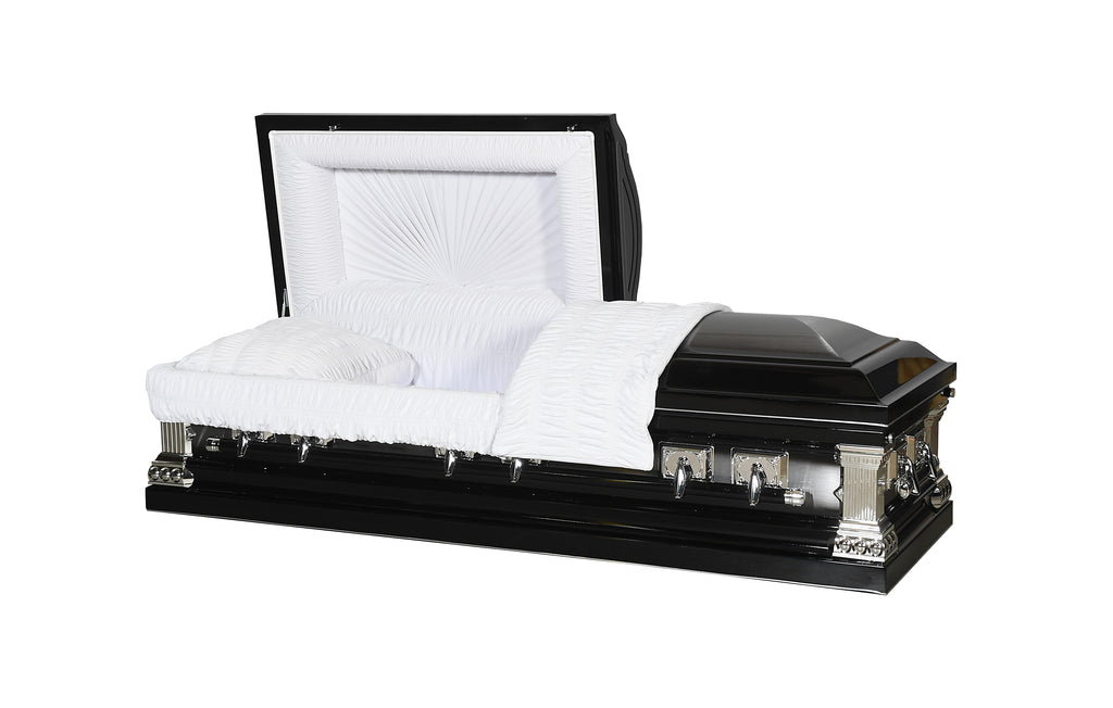 Onyx Half Couch Steel Casket – Solace Caskets